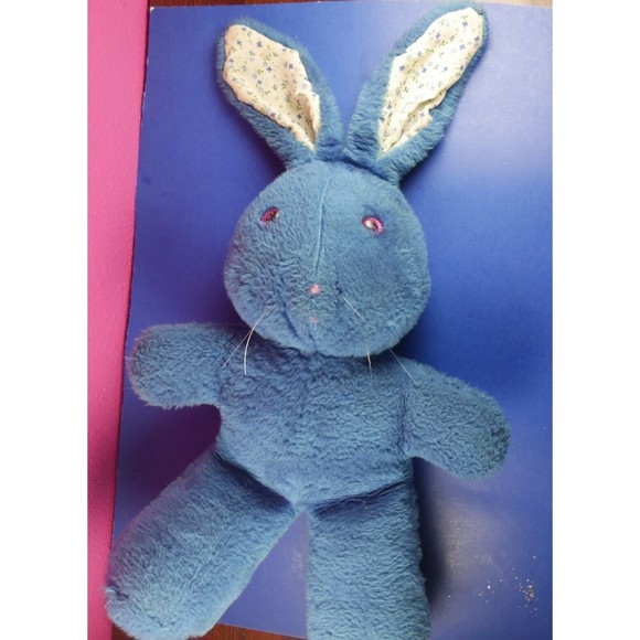 Unbranded | Toys | Vintage Iron Hat Blue Bunny Plush Stuffed Rabbit Toy ...